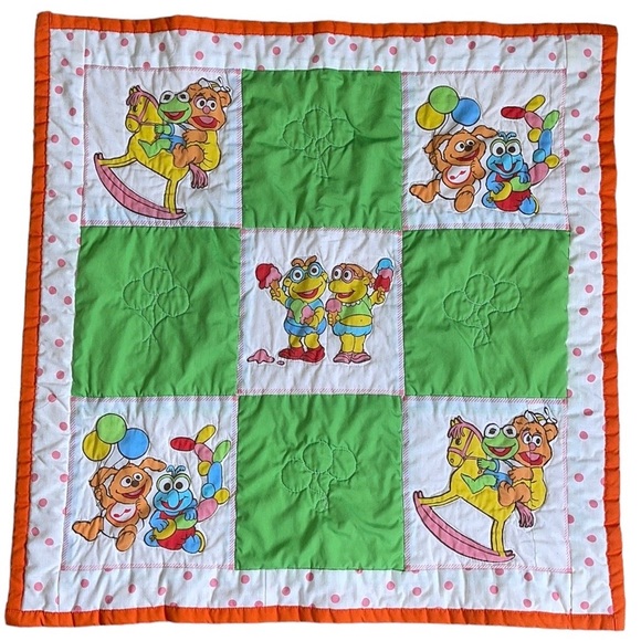 Vintage | Other | Vintage Muppet Babies Baby Quilt | Poshmark